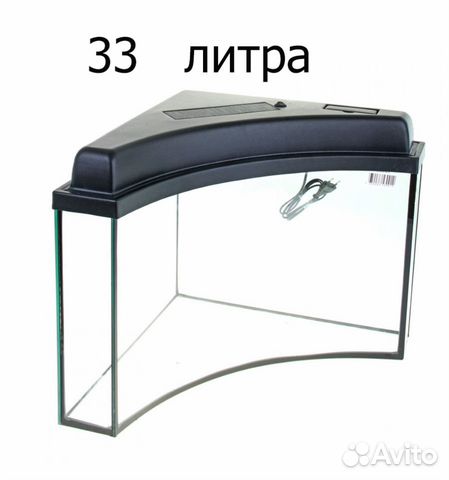 Угловой аквариум 40*40 см